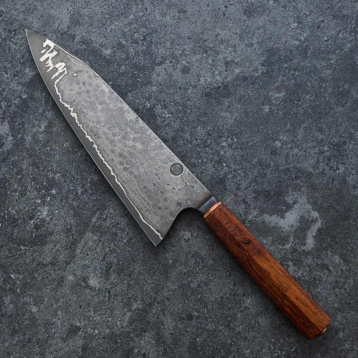 Kamon X Hangler High Chef Knife 235mm Damascus Clad Apex Ultra GoMai ...