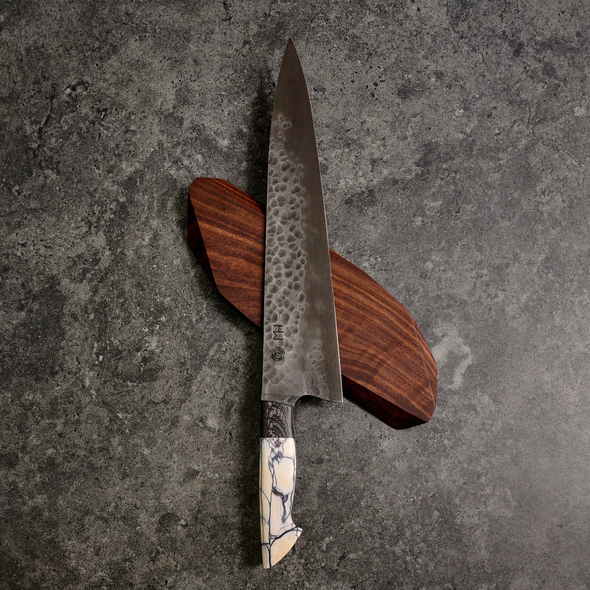 Collaboration Kamon X Huber Gyuto 260mm Denty Blackout Full Tang ...