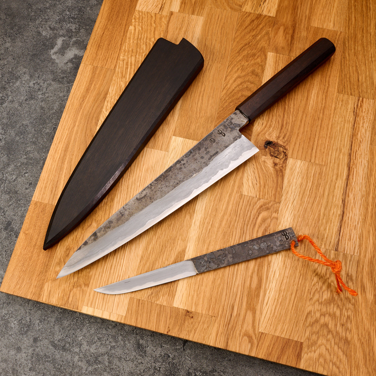 Gyuto 250mm Wrought Iron Clad Apex Ultra - Kogatana Saya ...